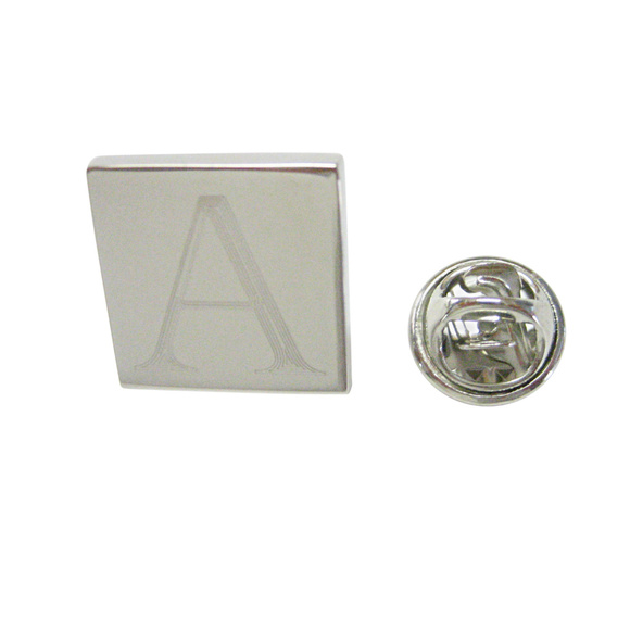 Kiola Designs | Accessories | Letter A Etched Monogram Pendant Lapel ...